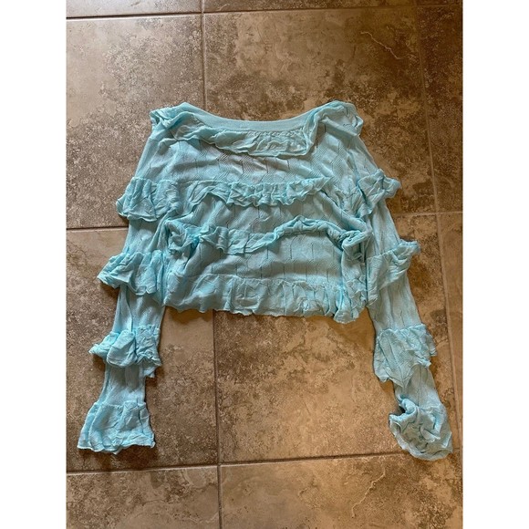 Free People | Sweaters | Free People Ruffle Cardigan | Poshmark